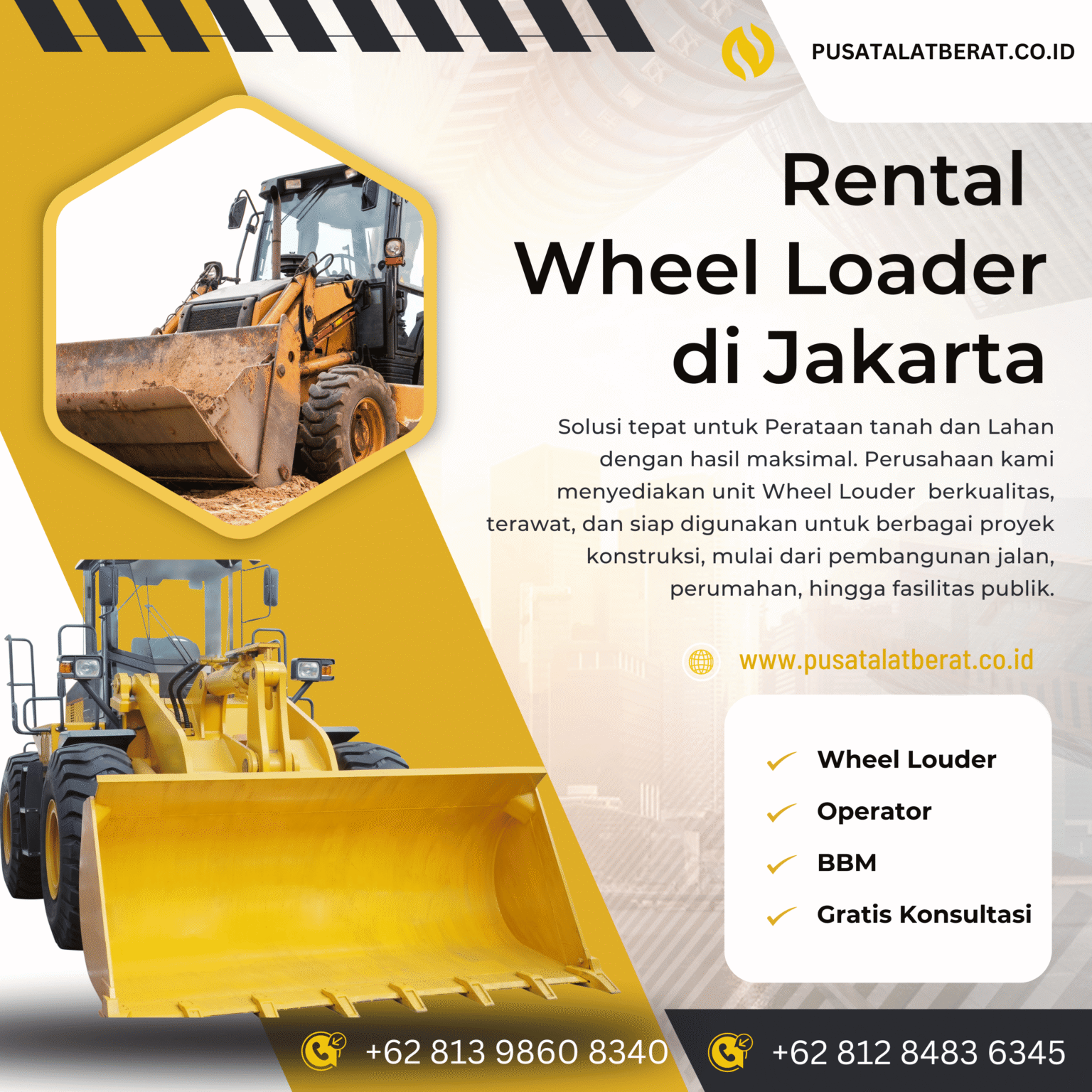 Harga Sewa Wheel Loader Murah Per Jam 2026 Rental Terdekat